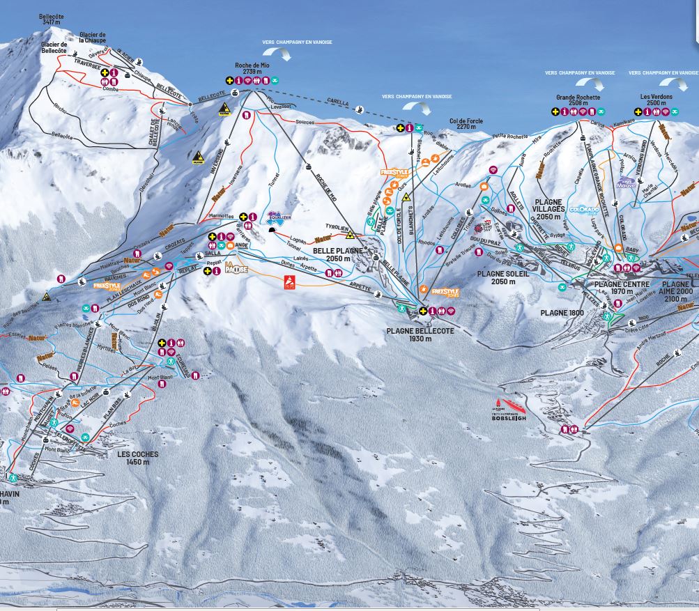 Plan des pistes